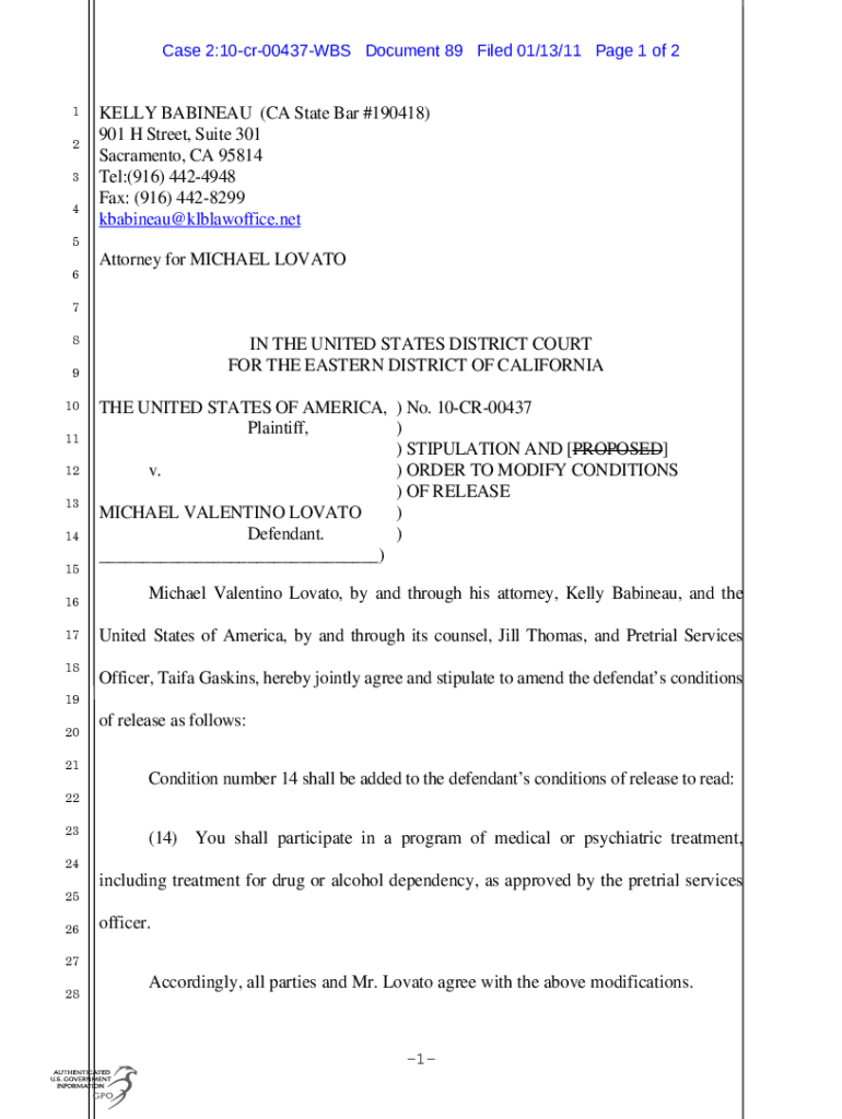 Fillable Online KELLY BABINEAU (CA State Bar #190418) 901 H Street ...