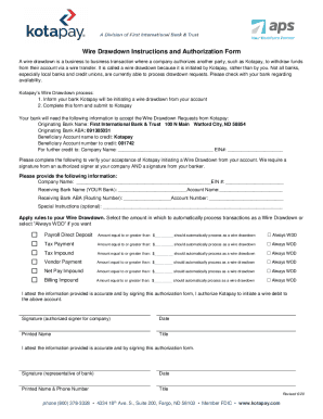 Fillable Online Wire Drawdown - InterceptEFTWire Drawdown ...