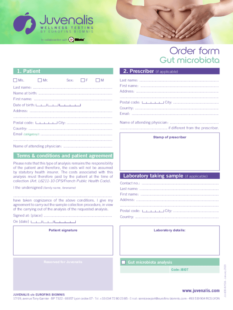 Fillable Online Test request form Constitutional molecular genetics ...