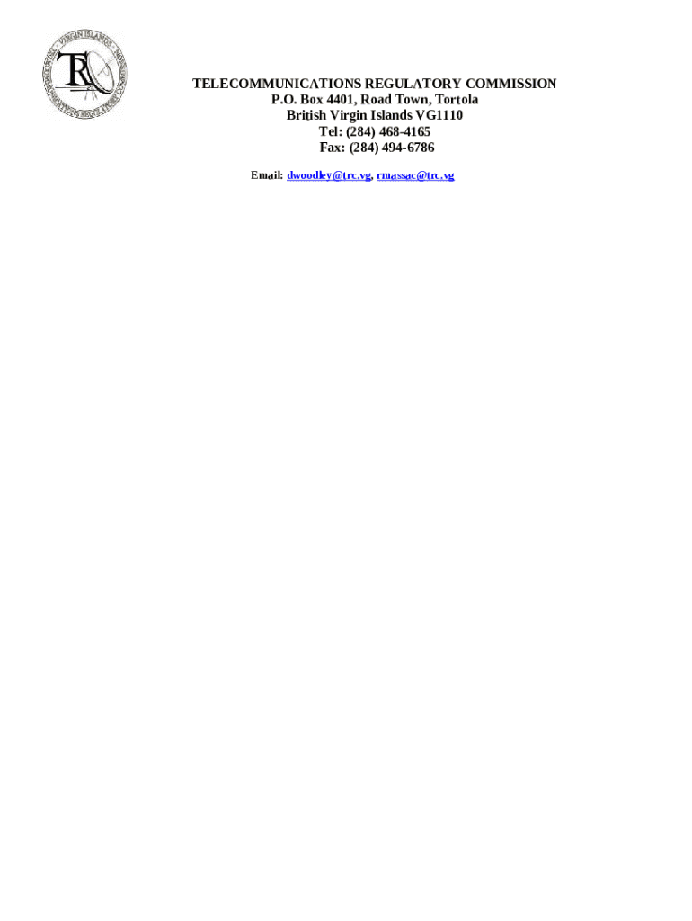 PDF Harmful Interference Complaint - trc.vg Doc Template | pdfFiller