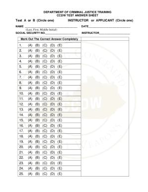 Fillable Online DEPARTMENT OF CRIMINAL JUSTICE TRAINING Fax Email Print ...