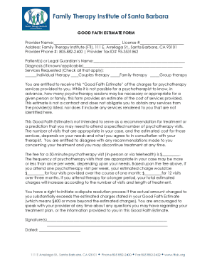 Fillable Online GOOD-FAITH-ESTIMATE-FORM-.pdf Fax Email Print - pdfFiller