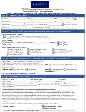 Fillable Online TYMLOS (abaloparatide) Patient Enrollment and ...
