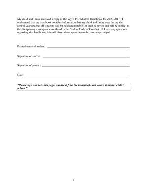 Fillable Online A Sample Employee Handbook Acknowledgement of Receipt ...