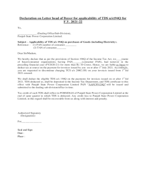 Fillable Online Tds on printing of visiting cards and letterheads ...