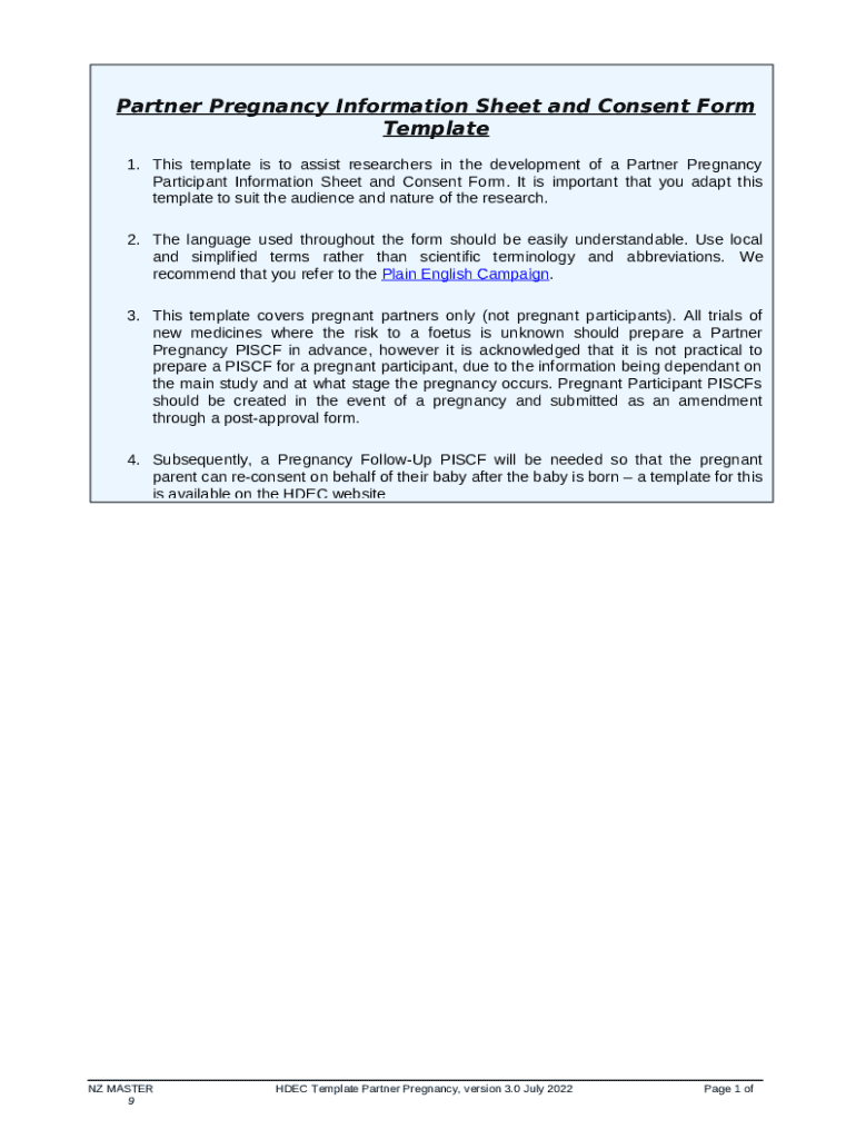 Consent for a Pregnant Partner - Children's Hospital of Philadelphia ...