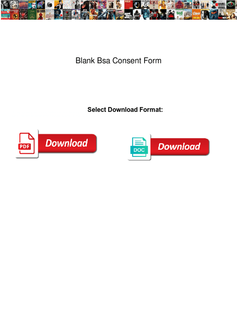 Fillable Online Blank Bsa Consent Form. Blank Bsa Consent Form geometry ...