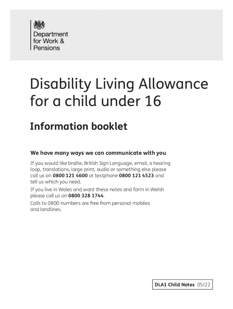 Fillable Online www.gov.ukgovernmentpublicationsDisability Living ...