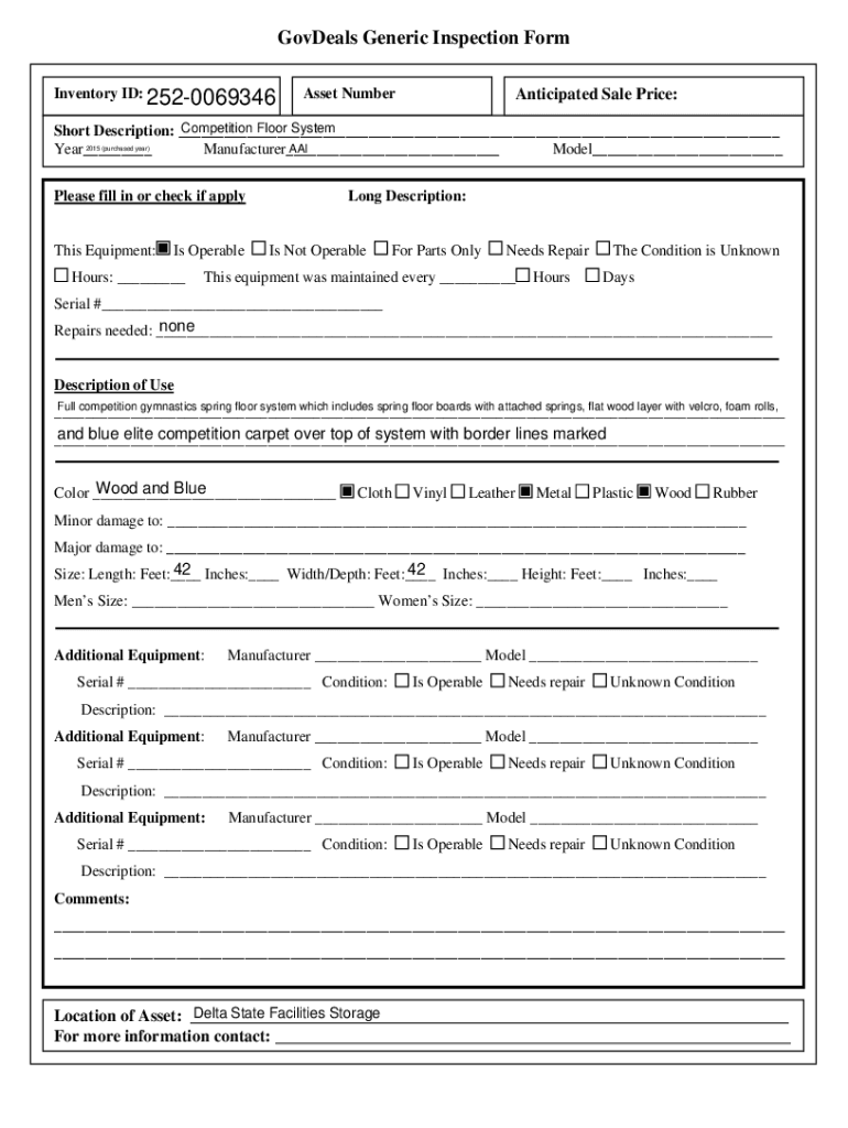 Fillable Online What is an inspection? Definition and meaning - Market ...