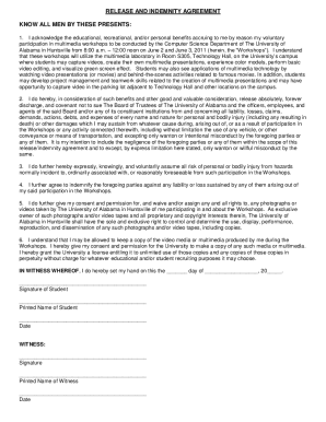 Fillable Online cocodoc.comform284801385-release-and-indemnityRelease ...