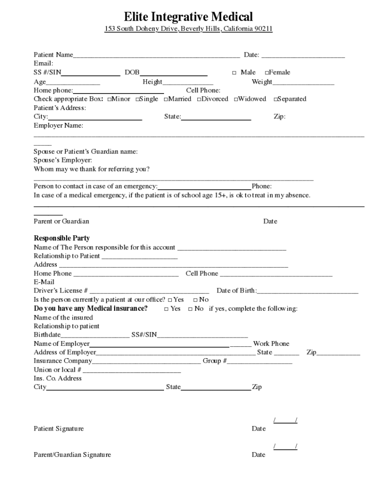 Fillable Online #3a - Intake Form Fax Email Print - pdfFiller