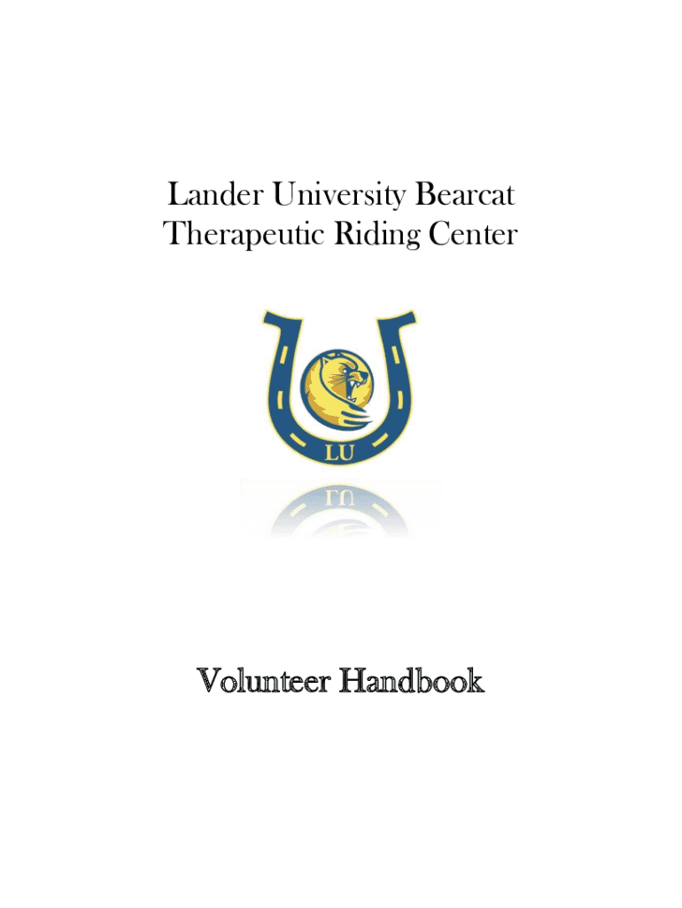 Fillable Online Lander University Bearcat Therapeutic Riding Center Fax ...