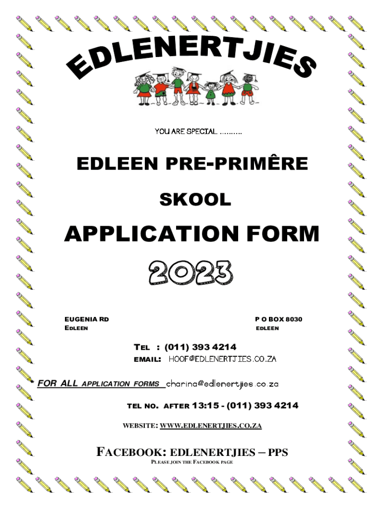 Fillable Online Blank Admission Application - edlenertjies.lsedleen.co ...