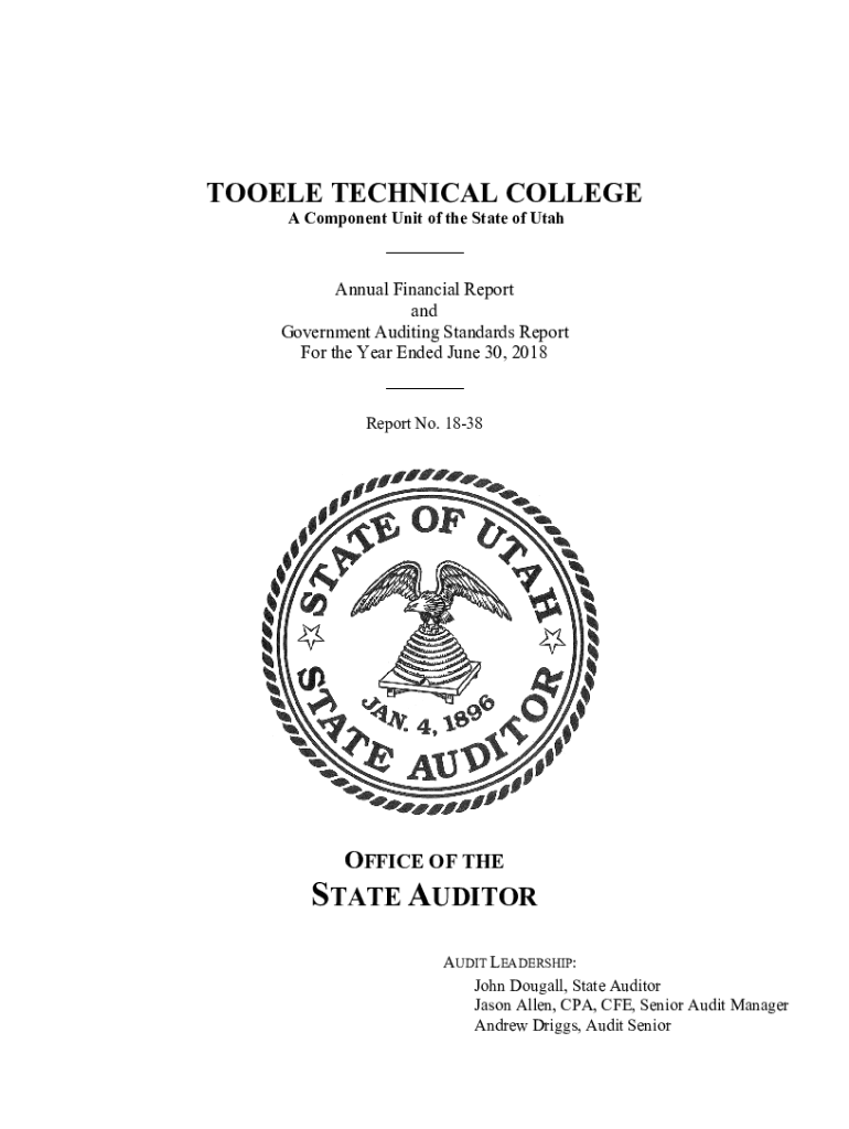 Fillable Online auditor.utah.govauditreportsrecentauditreportsRecent ...