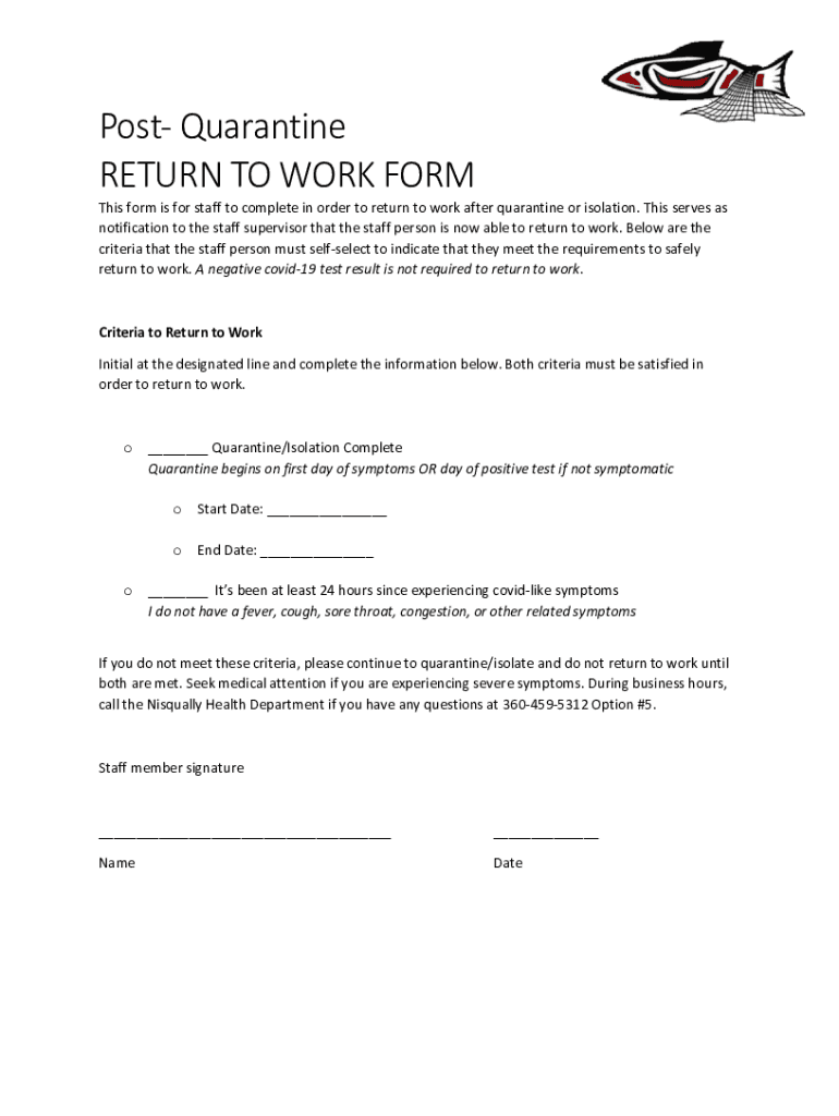 Fillable Online Return to Work Letter Form TemplateJotform49 Best ...