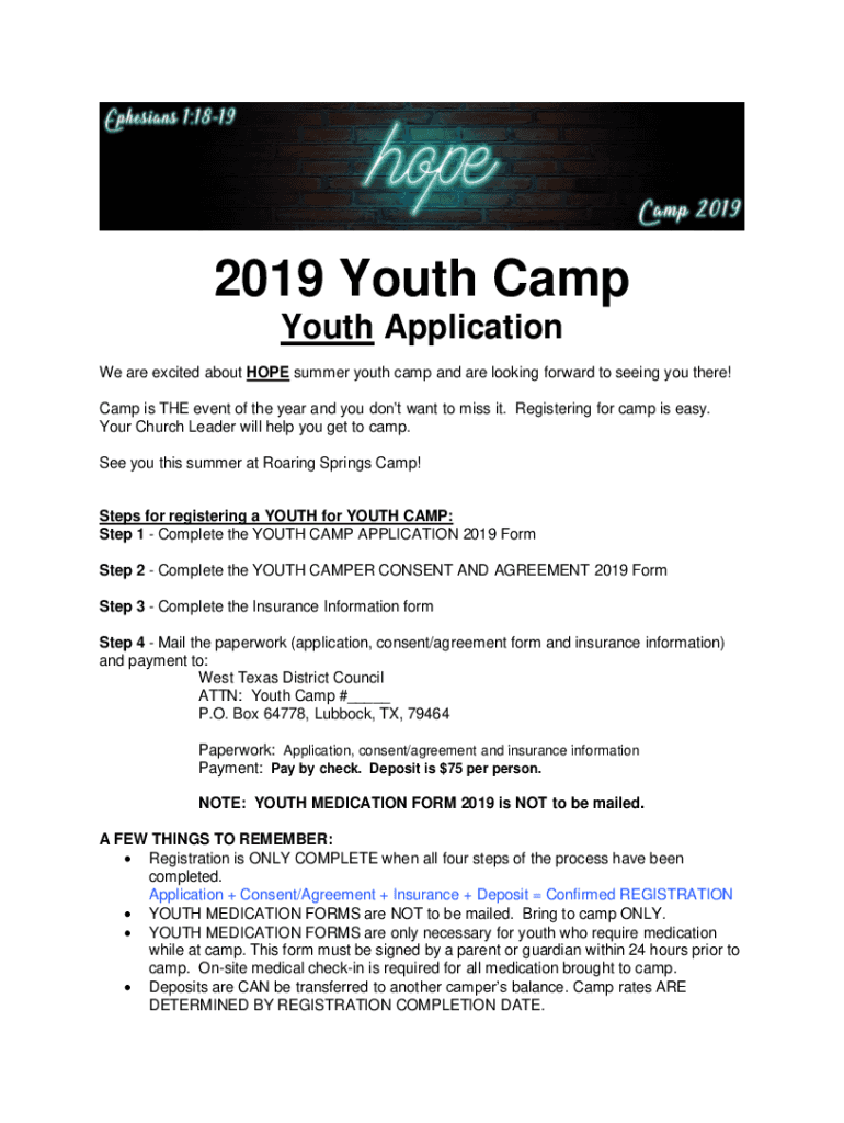 Fillable Online www.4cspassaic.orgwp-contentuploads2019 Summer Youth ...
