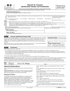 Fillable Online SUBSTITUTE FORM W-9: REQUEST FOR TAXPAYER IDENTIFICATION NUMBER ... Fax Email ...