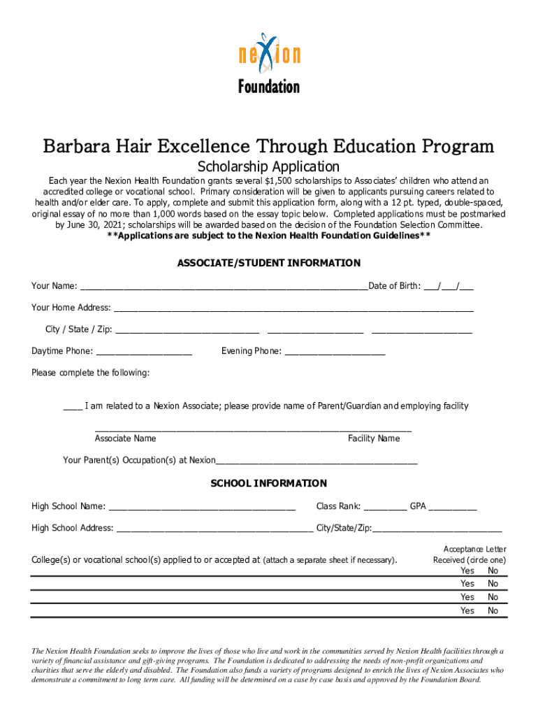 Fillable Online The CIRI FoundationScholarshipsThe CIRI FoundationScholarshipsEducation ...