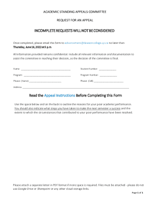 Fillable Online www.thoughtco.comsample-appeal-letter-forSample Appeal ...