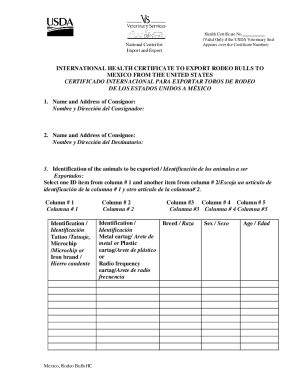 Fillable Online INTERNATIONAL HEALTH CERTIFICATE FOR DOGS AND CATS ...