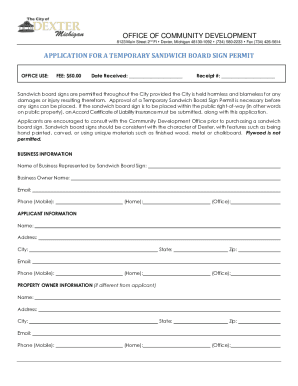 Fillable Online OFFICE OF COMMUNITY DEVELOPMENT APPLICATION FOR A ... Fax Email Print - pdfFiller