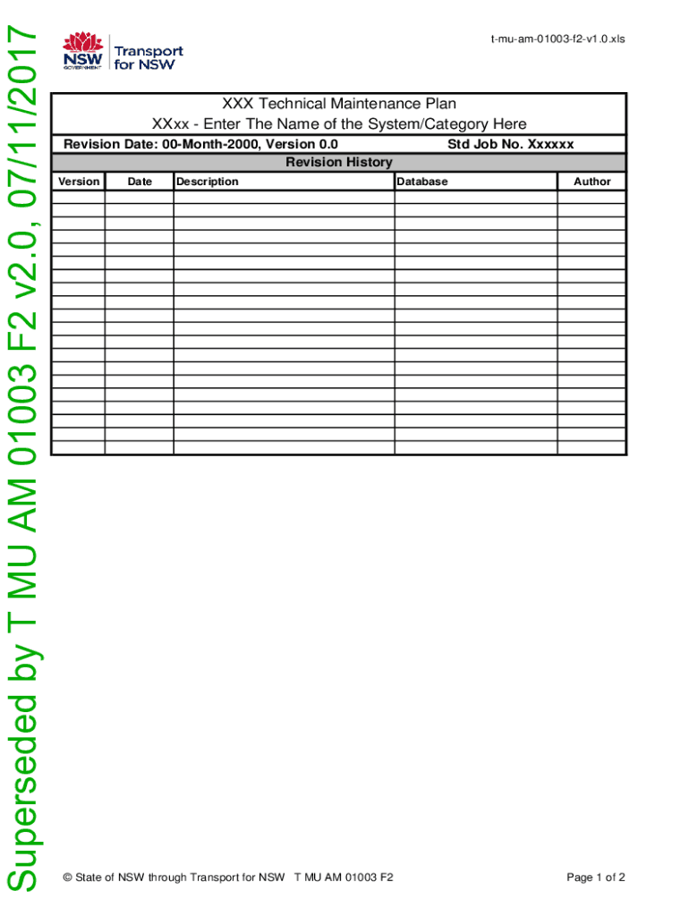 Fillable Online T MU AM 01003 F2 Blank Service Schedule Form. T MU AM ...