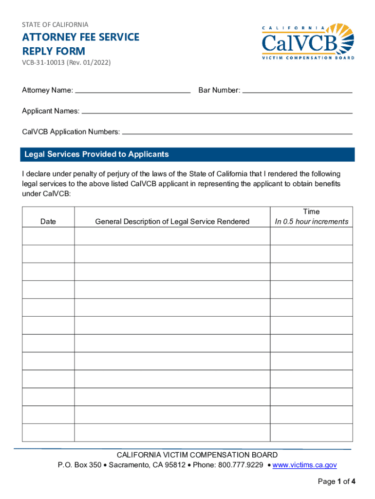 Fillable Online Attorney Fee Service Reply Form Fax Email Print - pdfFiller