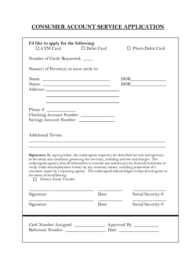 Fillable Online www.usbank.comdebit-cardsU.S. Bank Visa Debit CardApply ...