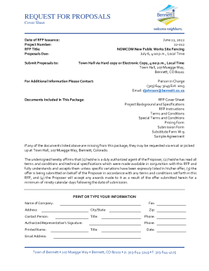 Fillable Online Request for Proposals (RFP) OpportunitiesRequest for Proposals (RFP)Division of ...