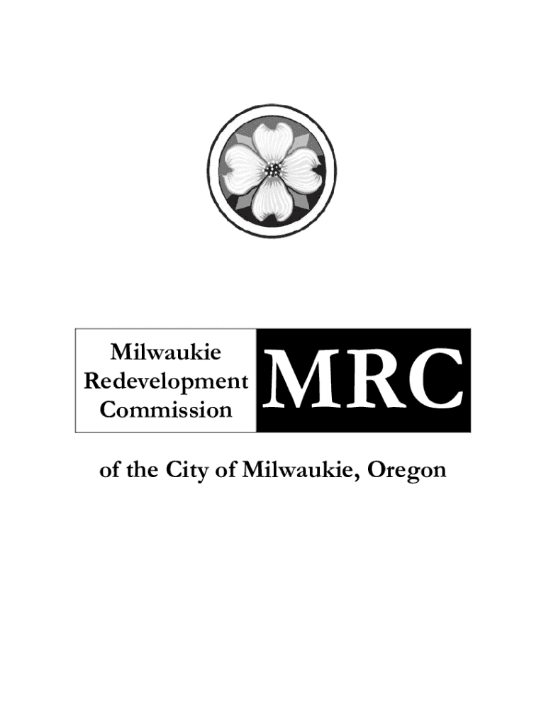 Fillable Online Milwaukie Redevelopment Commission MRC of the City of ...