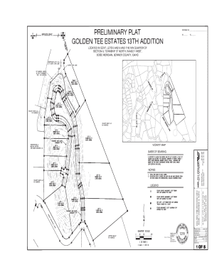 Fillable Online PRELIMINARY PLAT INSTRUMENT NO. GOLDEN TEE ESTATES 13TH ...