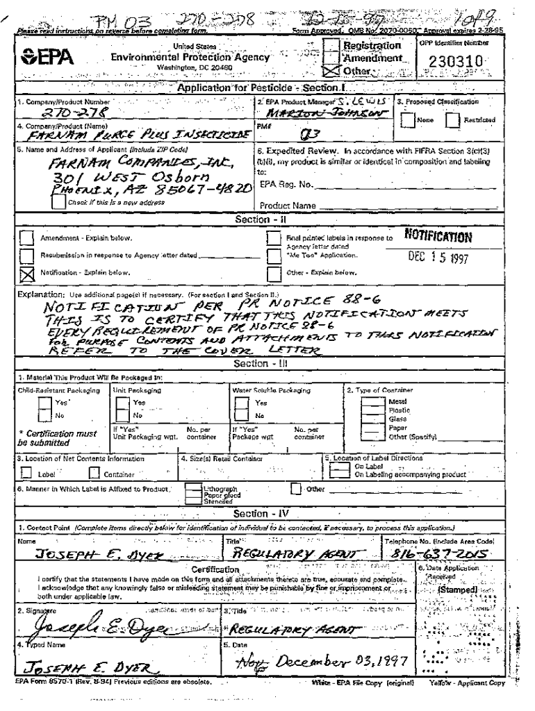 Fillable Online U.S. EPA, Pesticide Product Label, FARNAM PURGE PLUS ...