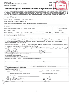 Fillable Online npgallery.nps.govpdfhostdocsNPS Form 10-900 RECEIVED ...