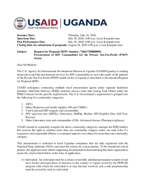 Fillable Online Issuance Date: Subject: Request for Proposal (RFP) Number ... Fax Email Print ...