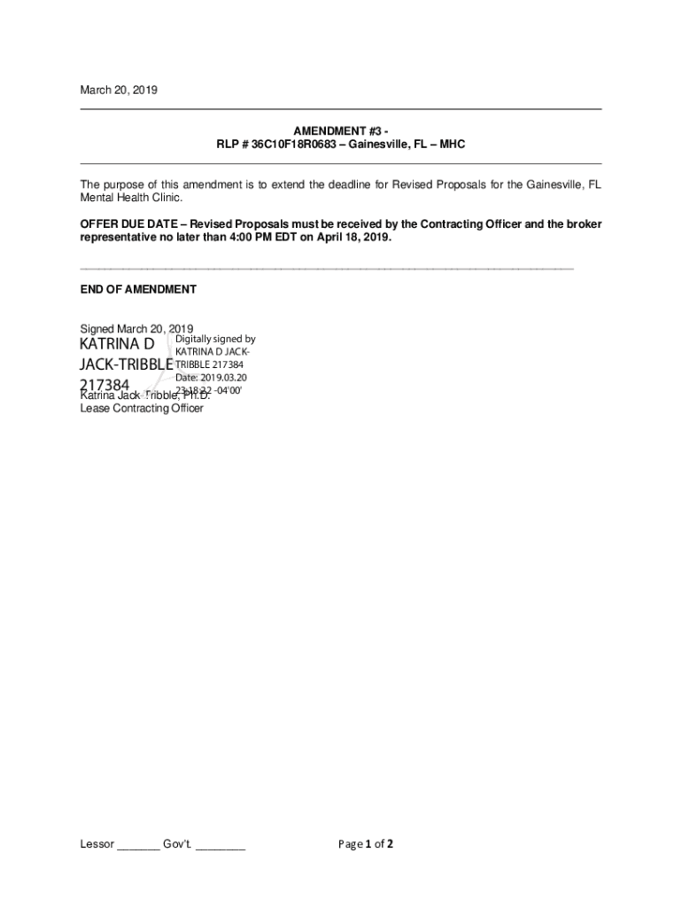 Fillable Online www.vendorportal.ecms.va.govFBODocumentServerRequest for Lease Proposal (RLP) No ...