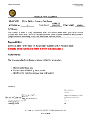 Fillable Online www.davie-fl.gov3076ITB-B-17-135-Addendum-No-1ADDENDUM ...
