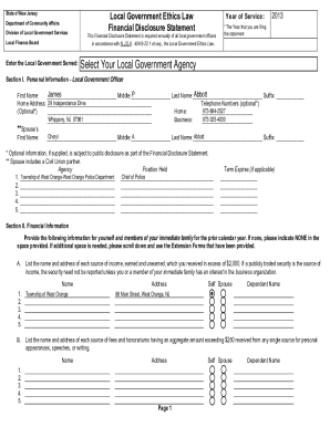 Fillable Online 10/9/2013 Department of Community Affairs Local ...