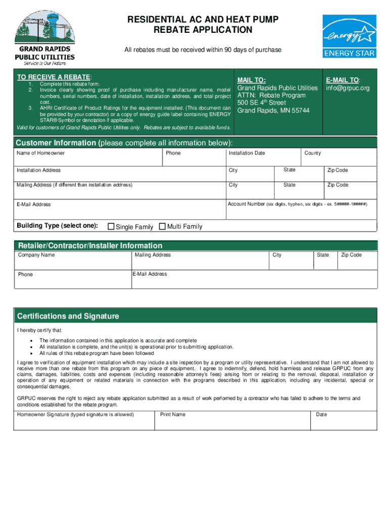 Fillable Online healdsburg.govDocumentCenterViewResidential Heat Pump ...