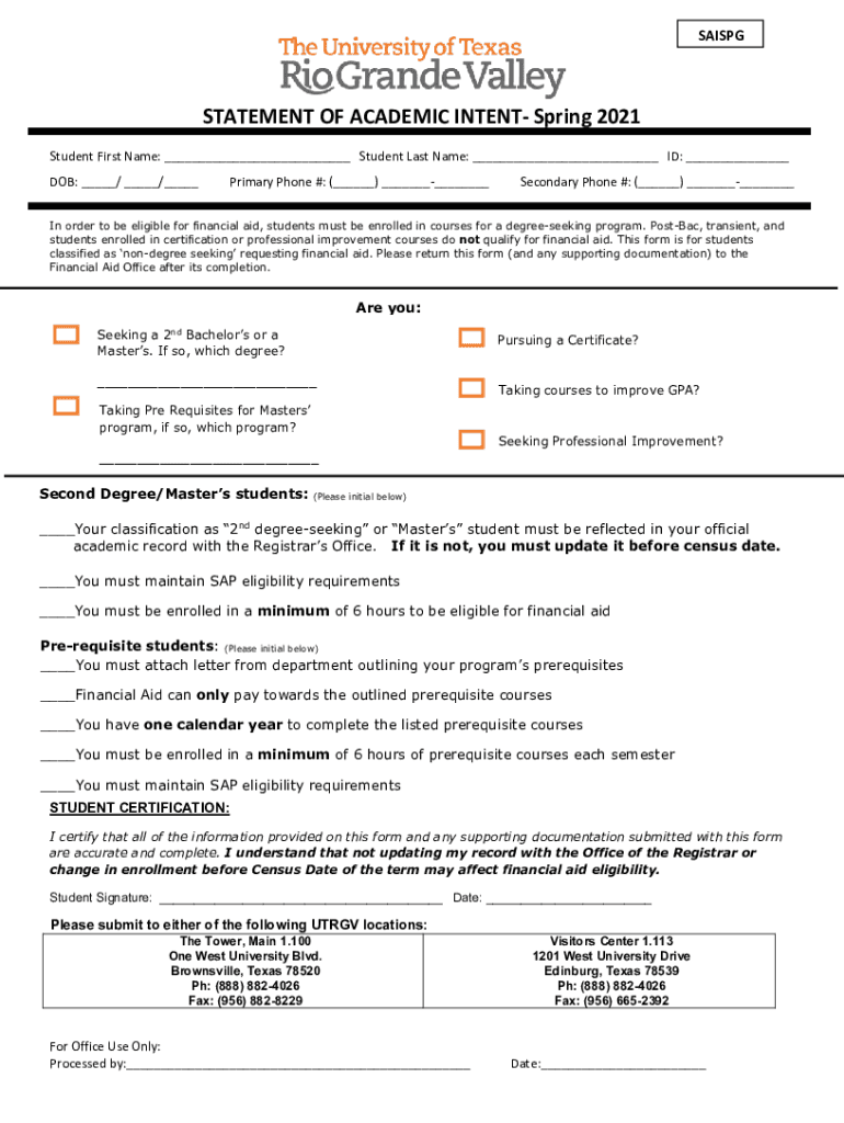 Fillable Online UTRGV Enrollment Services Online Appeals - Login Fax ...
