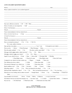 Fillable Online www.tosnj.comAUTOACCIDENTMOTOR VEHICLE COLLISION ...