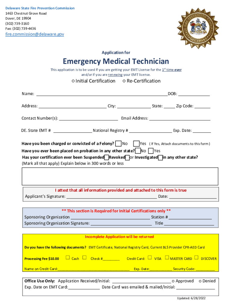 Fillable Online EMTEMSA - California Emergency Medical Services ...