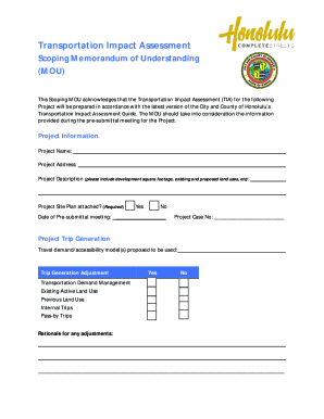 Fillable Online Department of Transportation Services Home - Honolulu ...