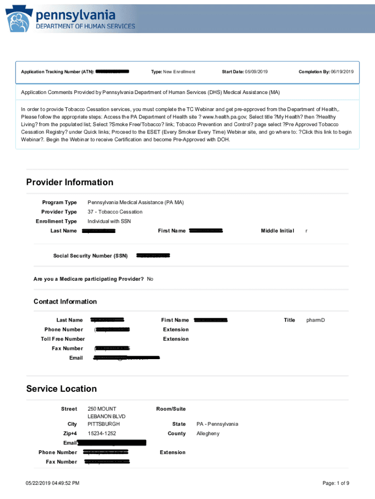Fillable Online Medicaid Tobacco Cessation Payer Information ...