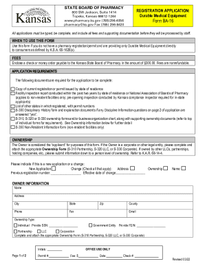 Fillable Online www.ksbha.orgKSBHA - Kansas State Board of Healing Arts ...