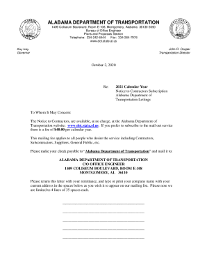 Fillable Online PDF Traffic Request - Alabama Department of ...