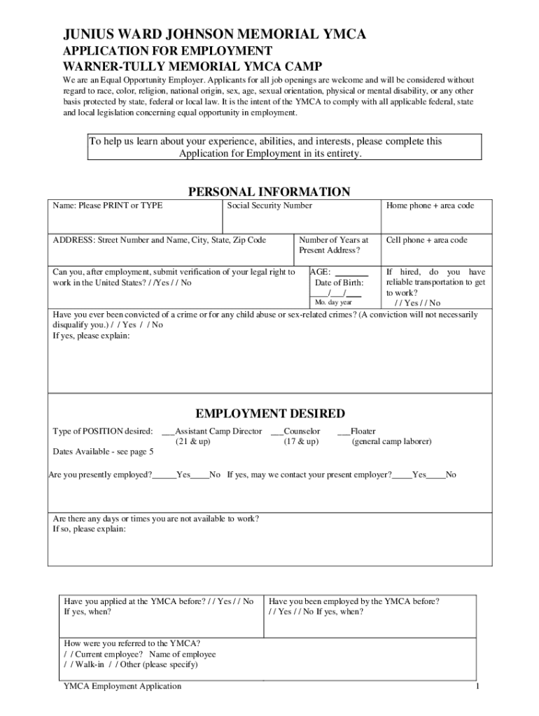 Fillable Online www.warnertullycamp.comimagesPDFsJUNIUS WARD JOHNSON ...