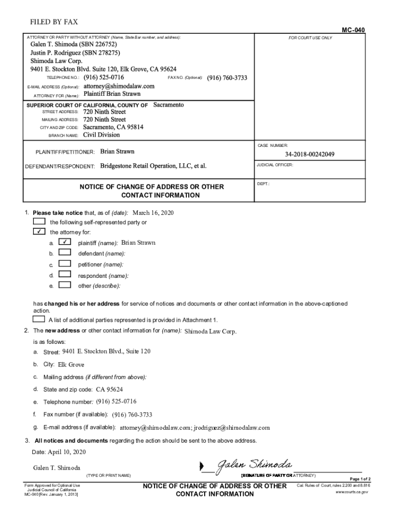 Fillable Online CA-SUBP-020 - Fill and Sign Printable Template Online ...