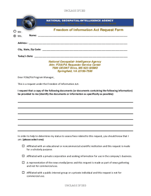 Fillable Online Mississippi Sample FOIA RequestNational Freedom of ...