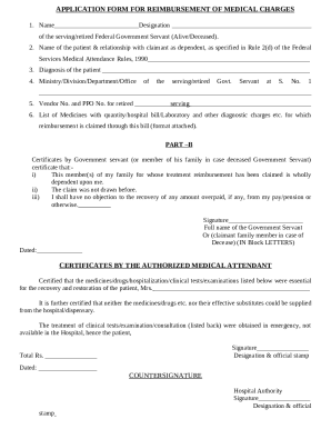 Medical Reimbursement Application TemplateJotMedicare Reimbursement ...