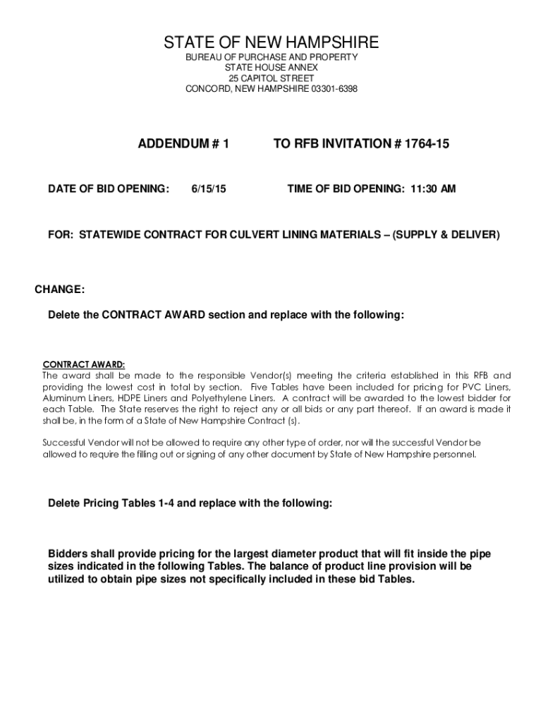 Fillable Online das nh BUREAU OF PURCHASE AND PROPERTY STATE HOUSE ...